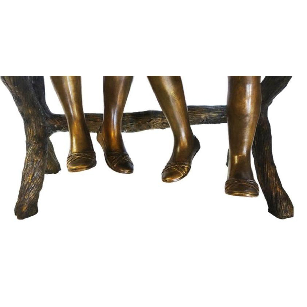 Bronze Park Bench Statue with Two Sisters | Randolph Rose Collection