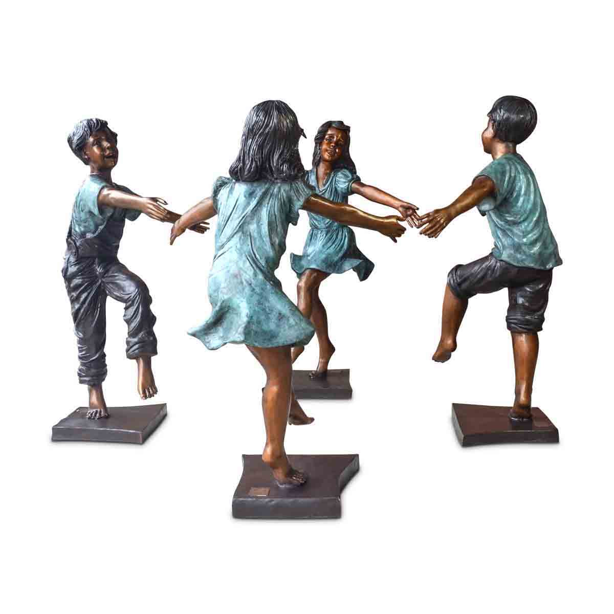 Bronze Park Statues of Children Dancing | Randolph Rose Collection