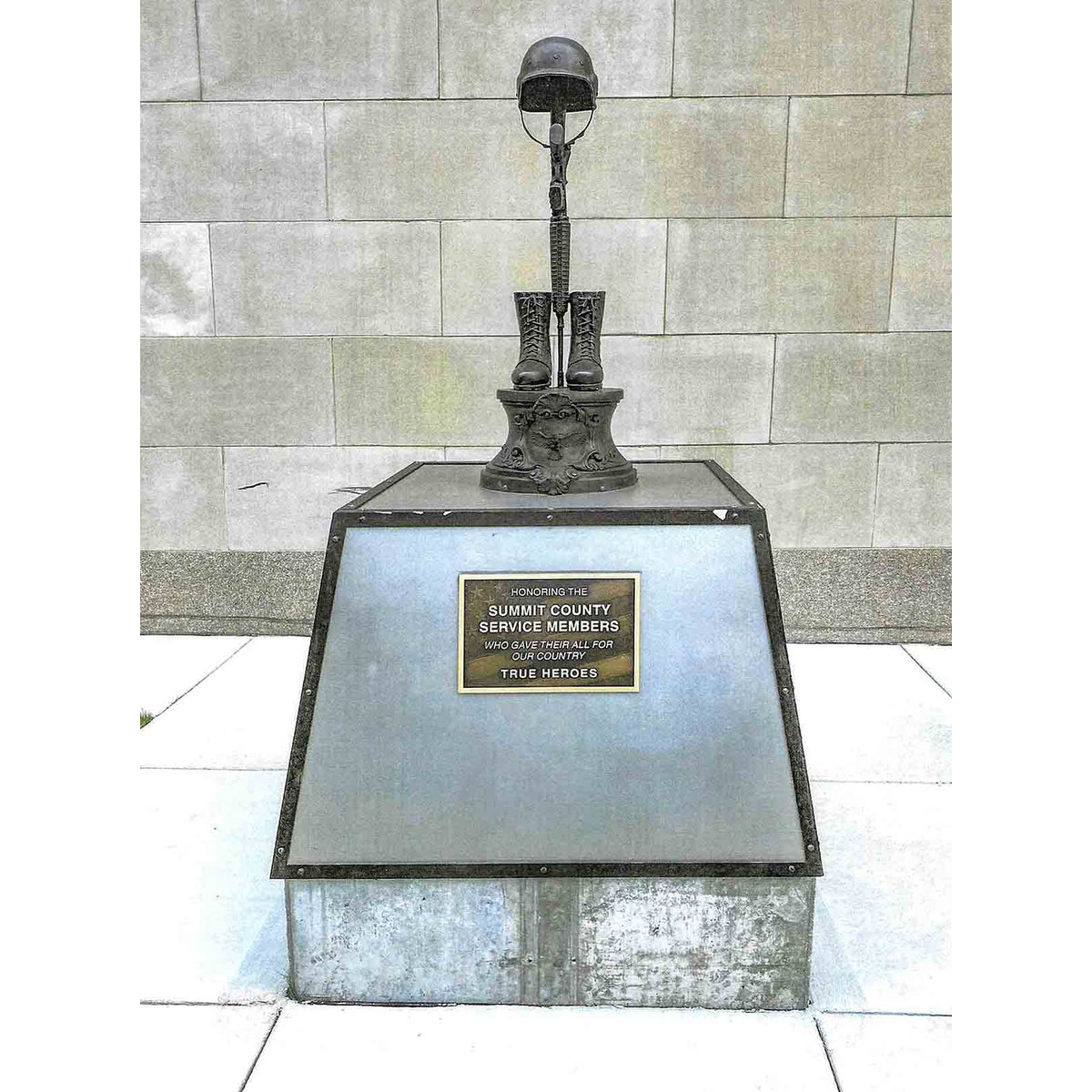 Bronze Fallen Soldier Statue - Battlefield Soldiers Cross | Randolph ...