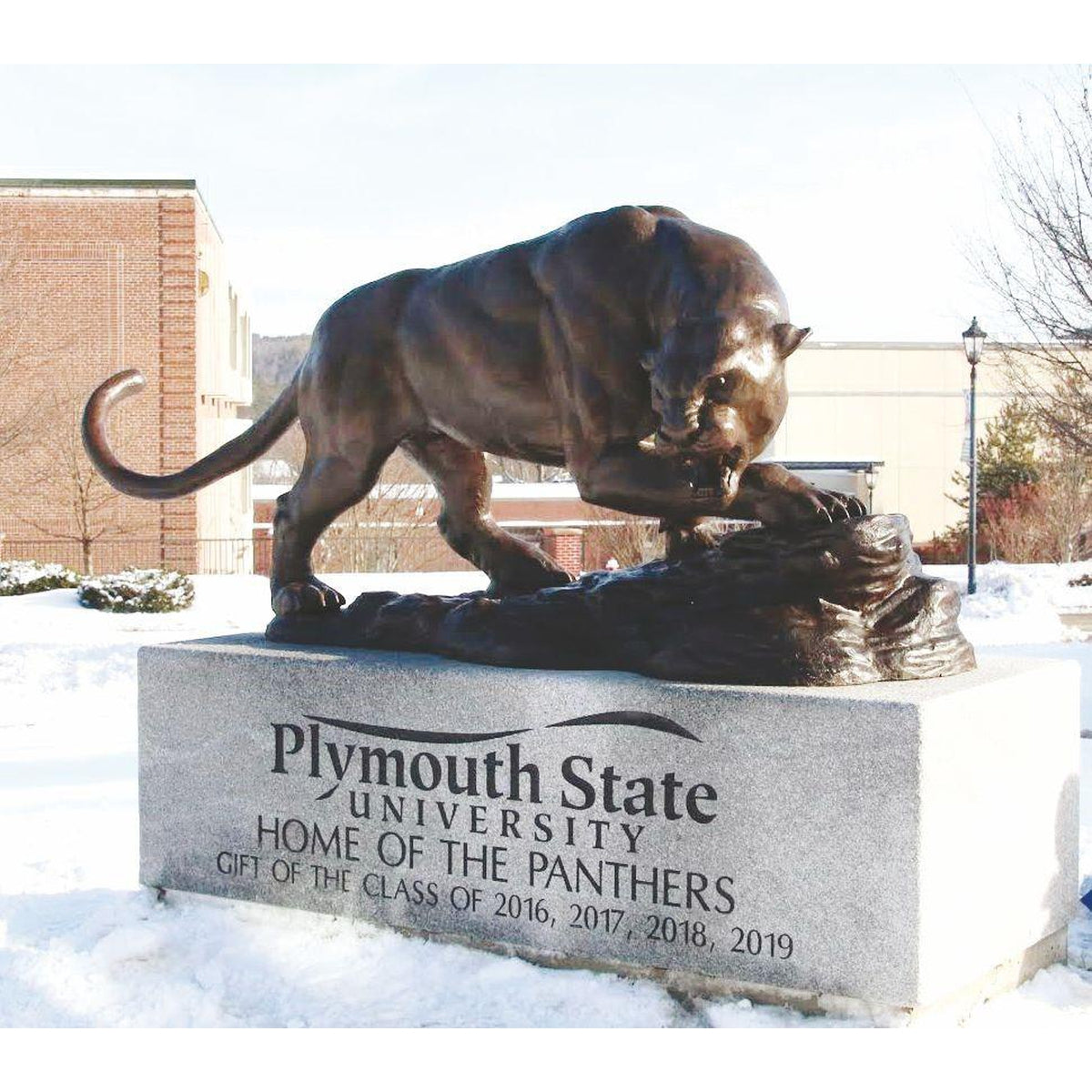 Bronze Panther Statue Stalking on Rocks | Randolph Rose Collection
