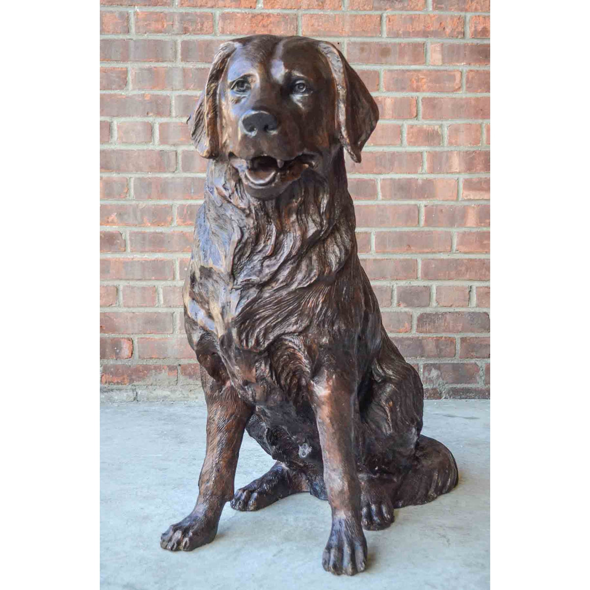 Bronze Golden Retriever Dog Statue | Randolph Rose Collection