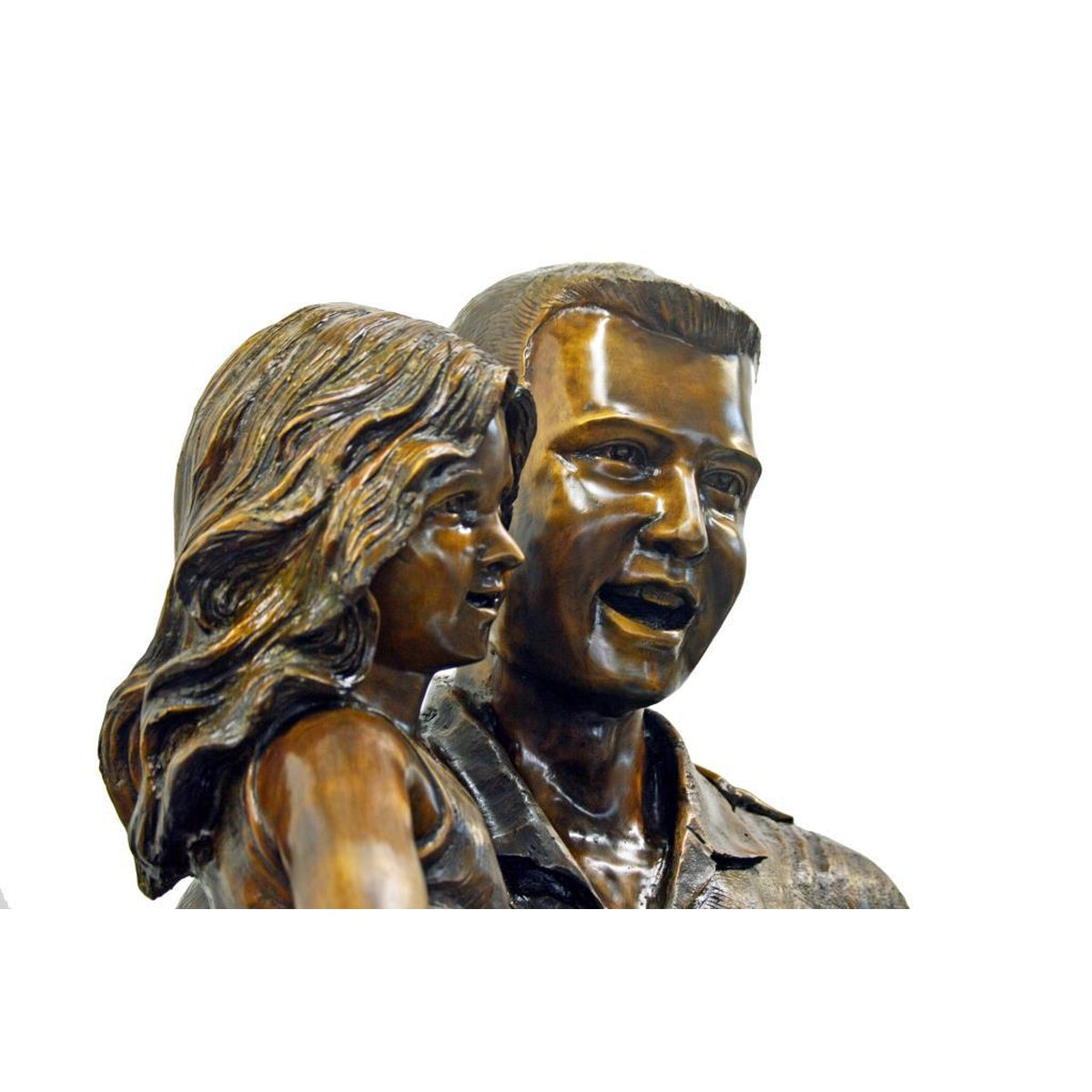Life-size Bronze Family Statue of a Family Walking Together | Randolph ...