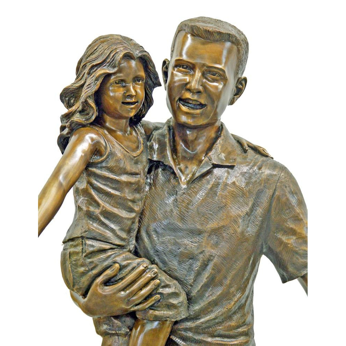 Life-size Bronze Family Statue of a Family Walking Together | Randolph ...