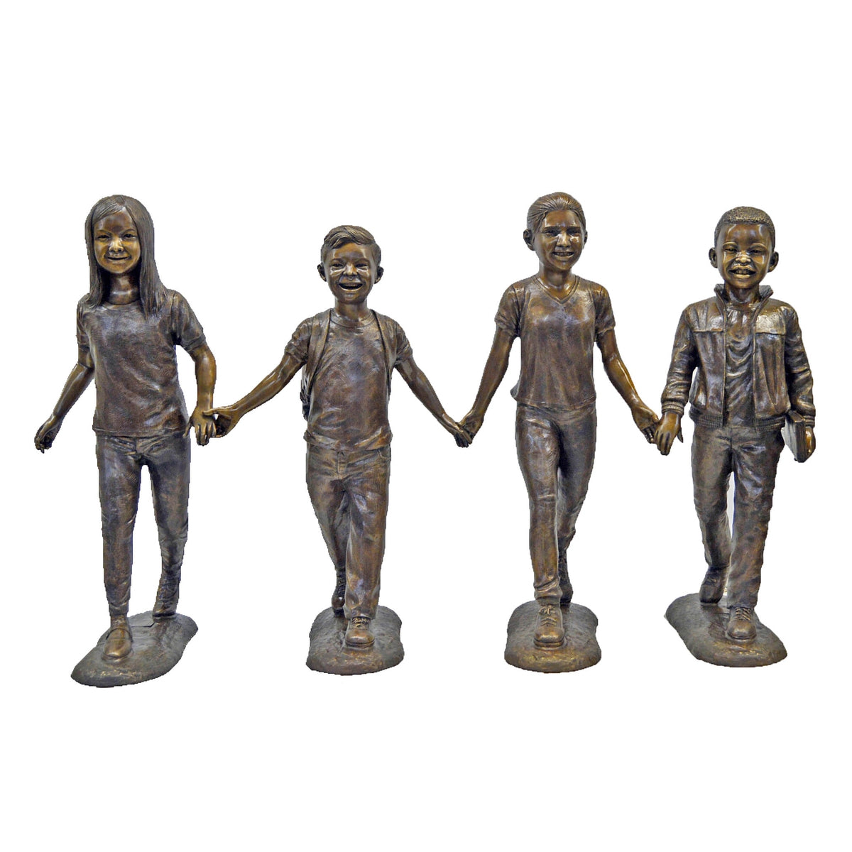 Bronze Kids Celebrate Diversity Statues | Randolph Rose Collection