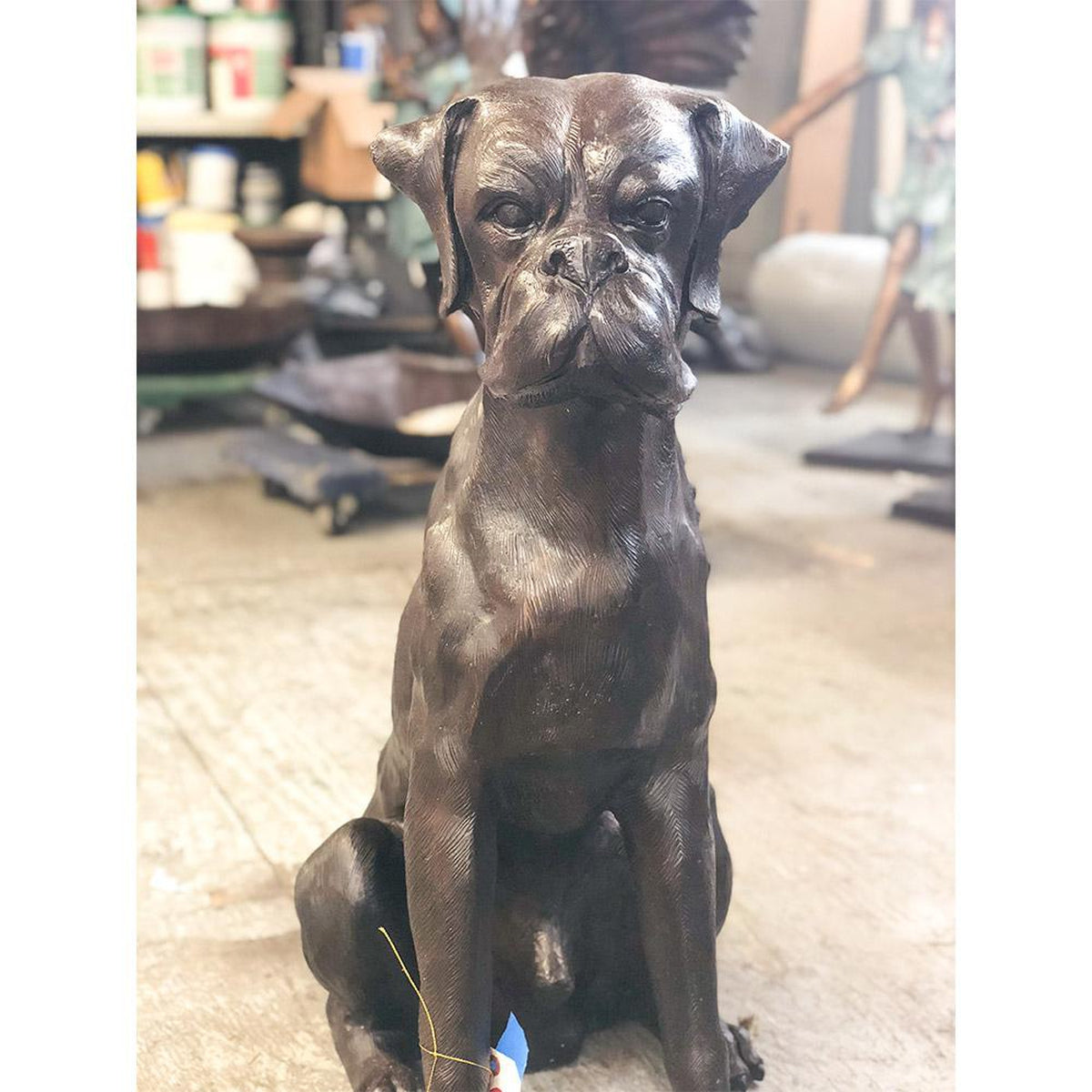 Bronze Boxer Dog Statue | Randolph Rose Collection