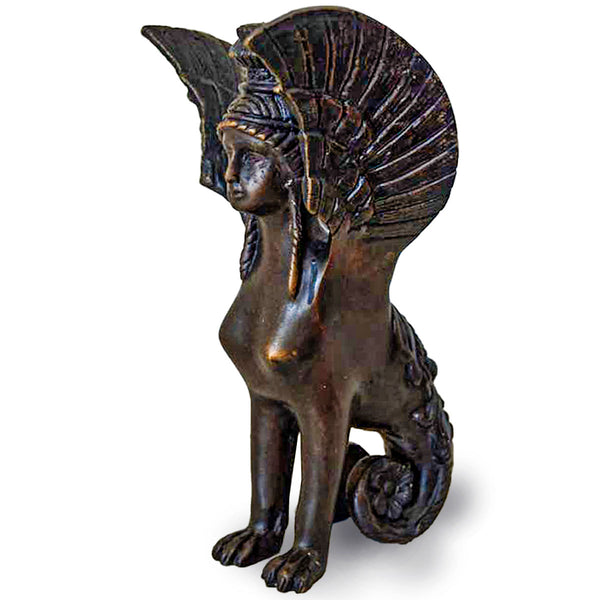 Tabletop Bronze Sphinx Statue | Randolph Rose Collection