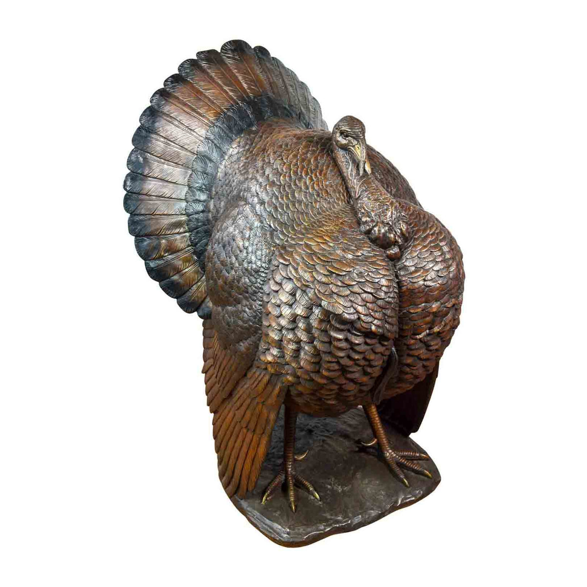 Shop this Large Bronze Turkey Statue with Incredible Detail | Randolph ...