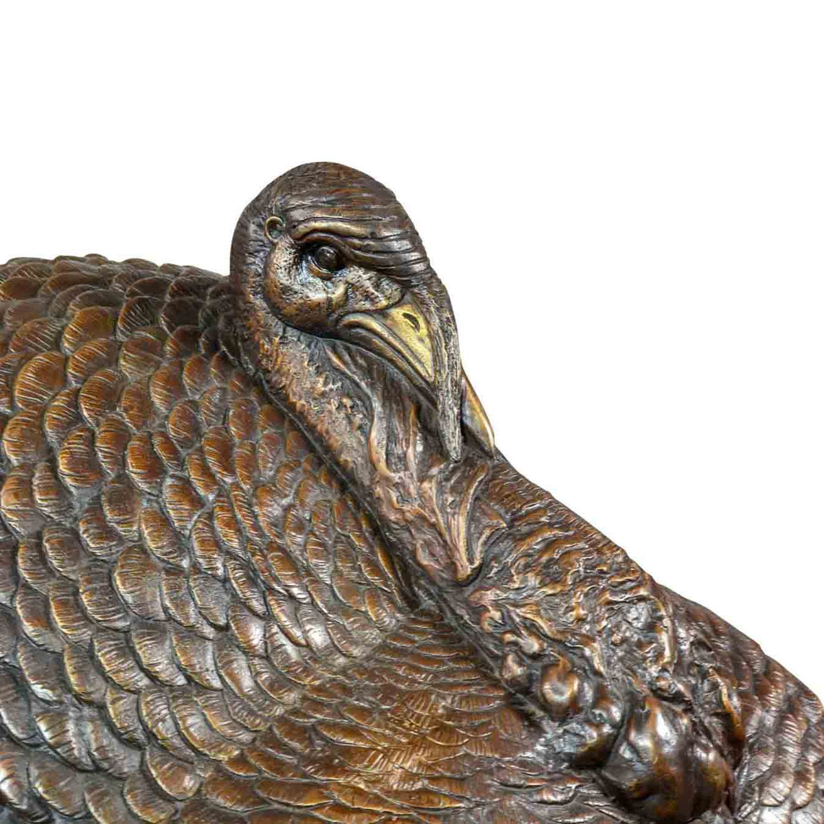 Shop this Large Bronze Turkey Statue with Incredible Detail | Randolph ...