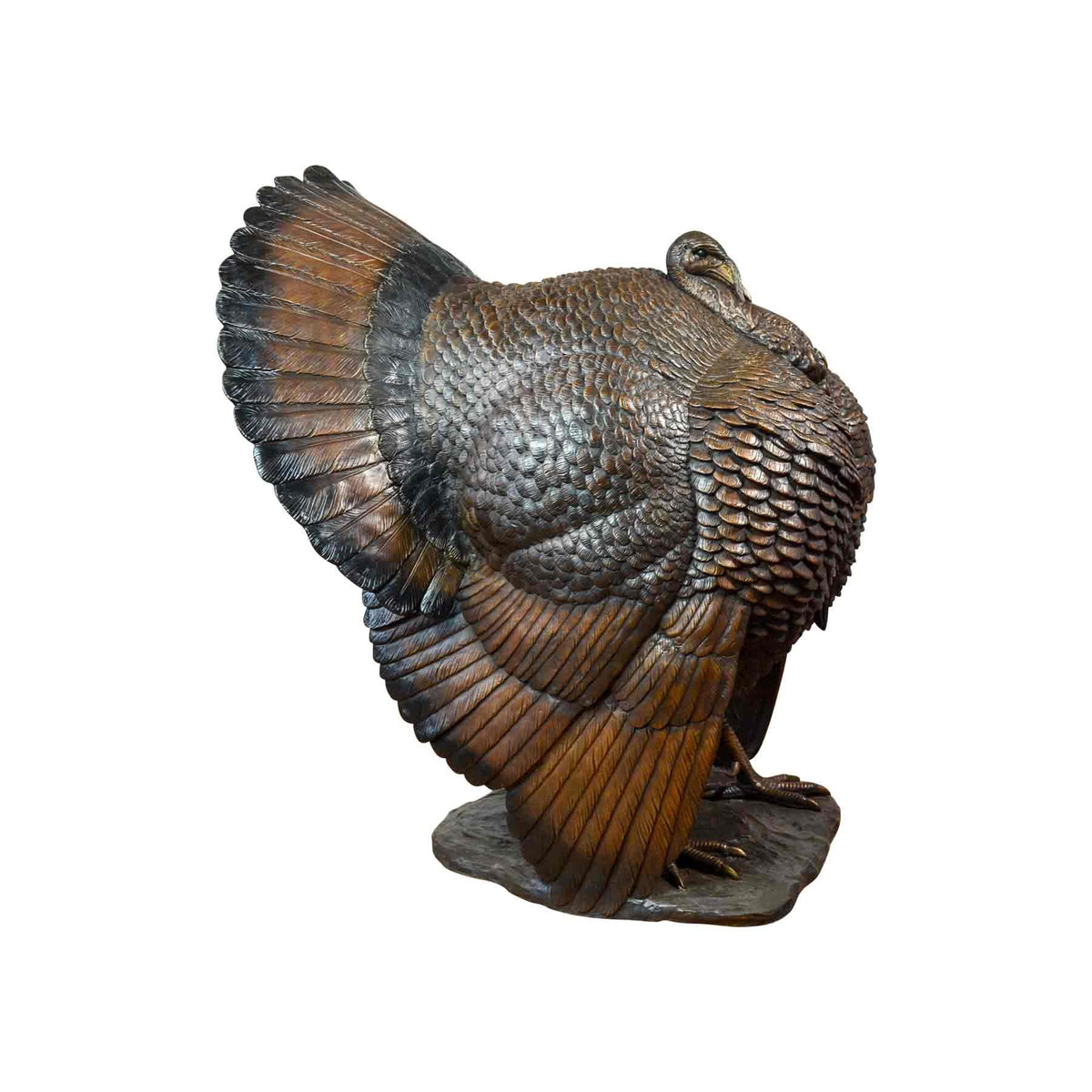 Shop this Large Bronze Turkey Statue with Incredible Detail | Randolph ...