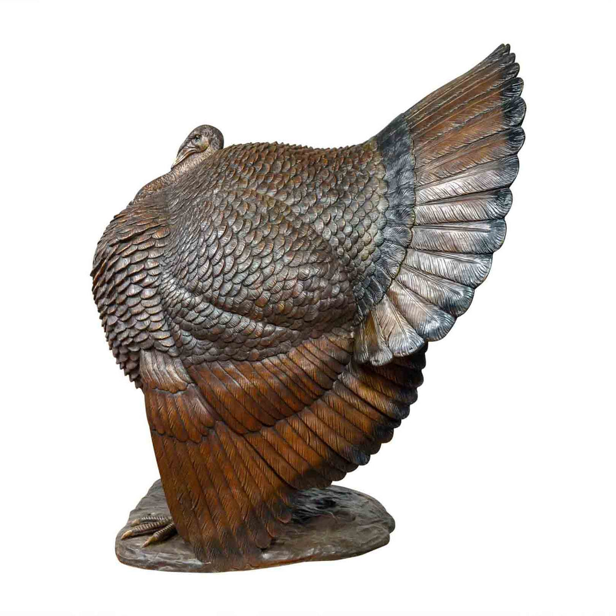 Shop this Large Bronze Turkey Statue with Incredible Detail | Randolph ...