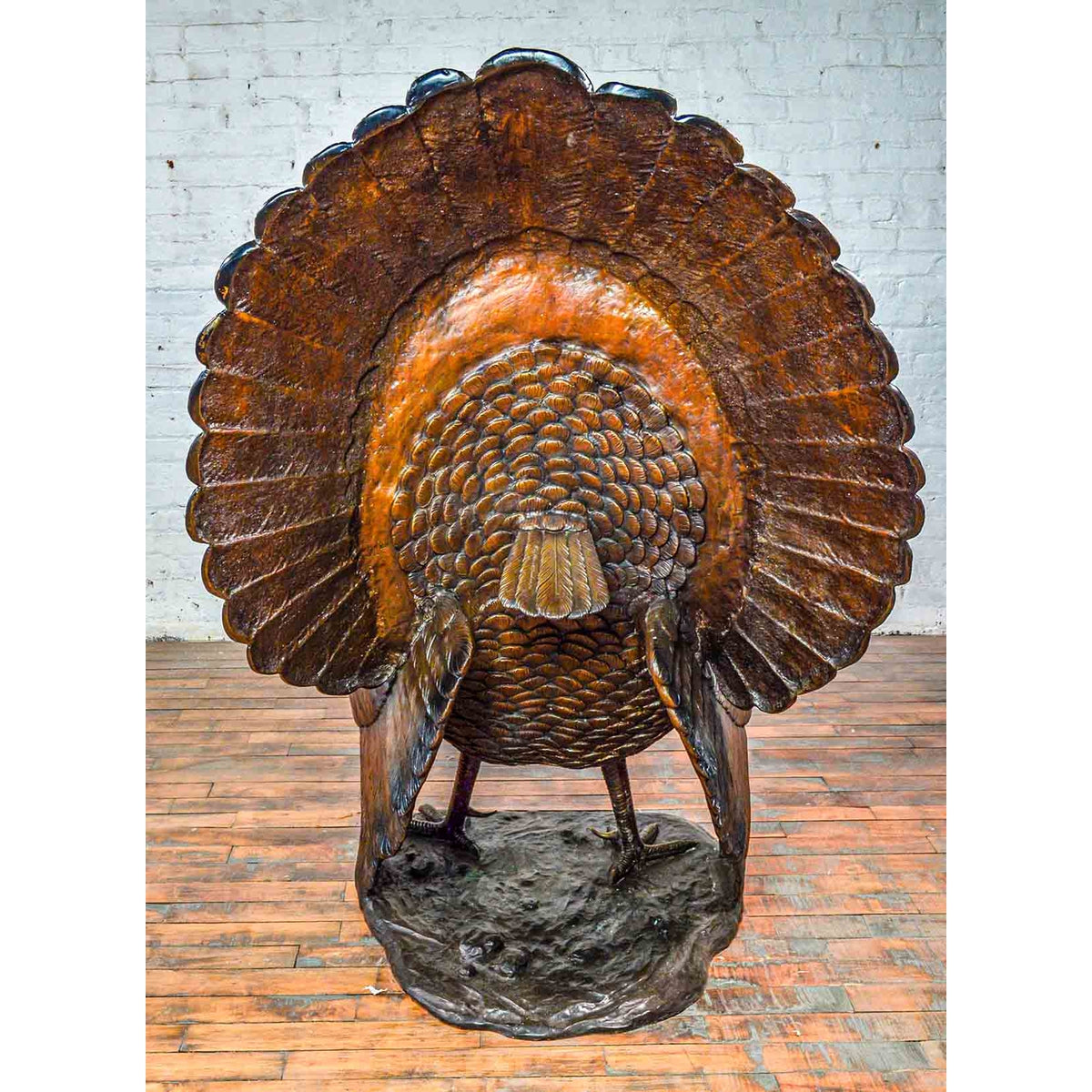 Shop this Large Bronze Turkey Statue with Incredible Detail | Randolph ...
