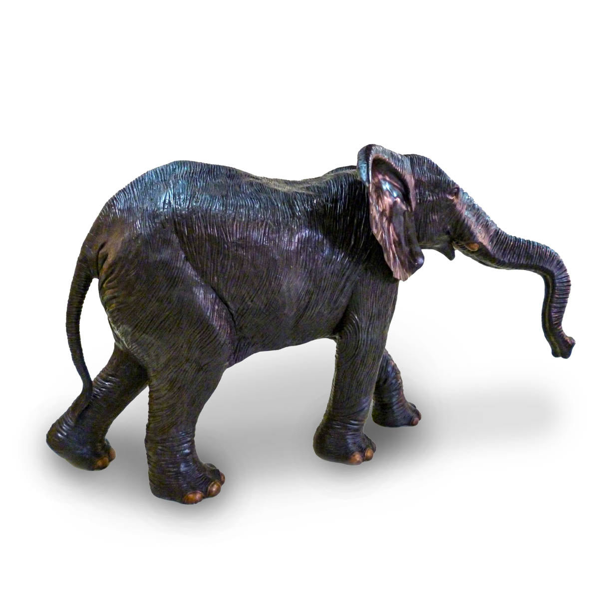 Large Life-size Bronze Walking Elephant Statue | Randolph Rose Collection