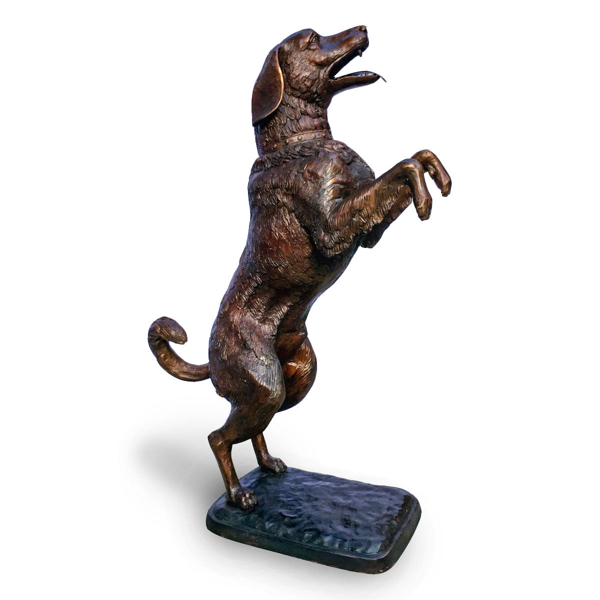 Life-size Bronze Dog Statue of a Dog Begging | Randolph Rose Collection