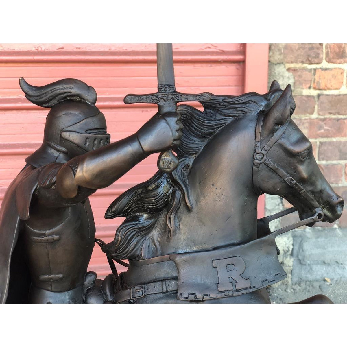 Tabletop Rutgers Bronze Knight Horse Statue | Randolph Rose Collection