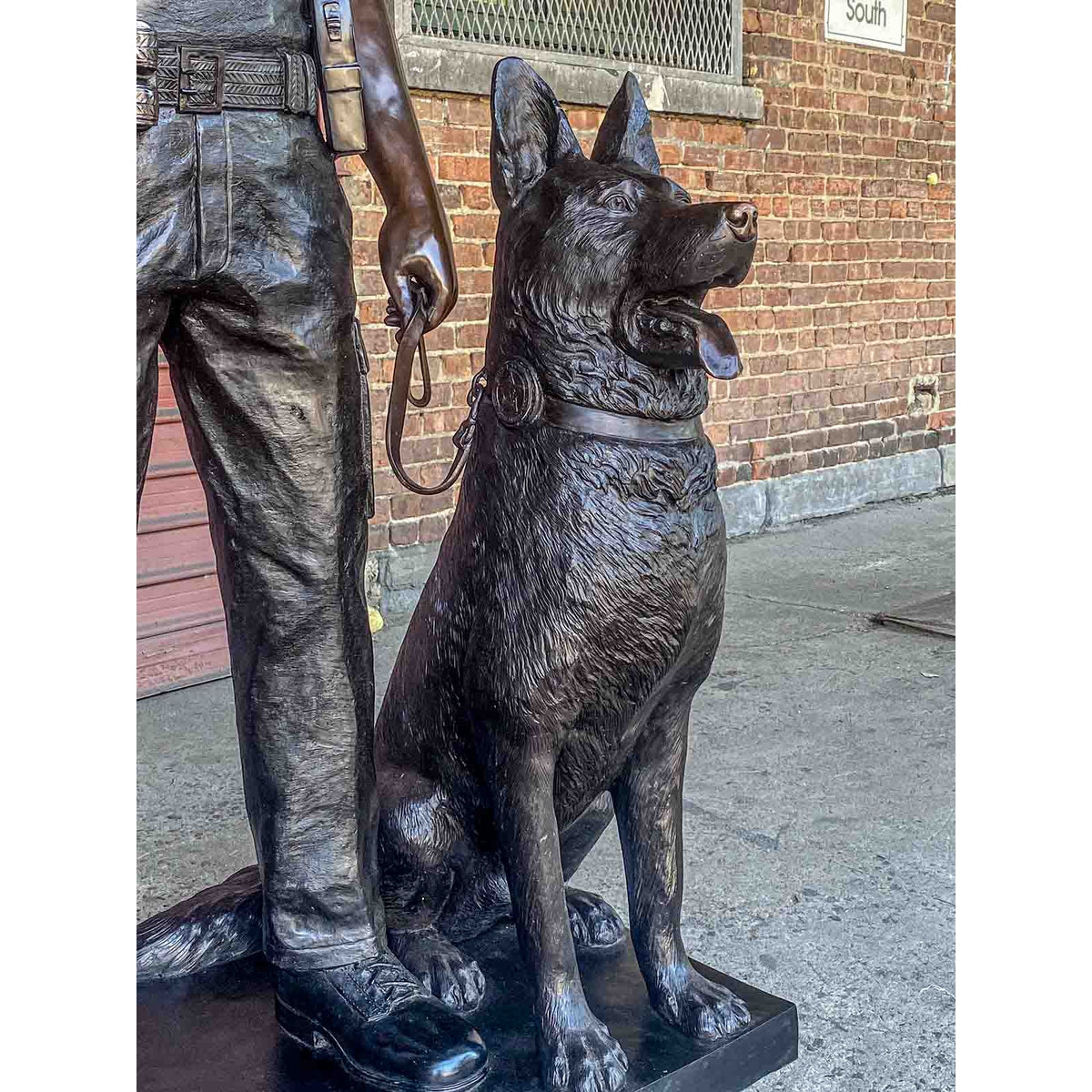 Bronze Statue of an Officer & K9 Police Dog | Randolph Rose Collection