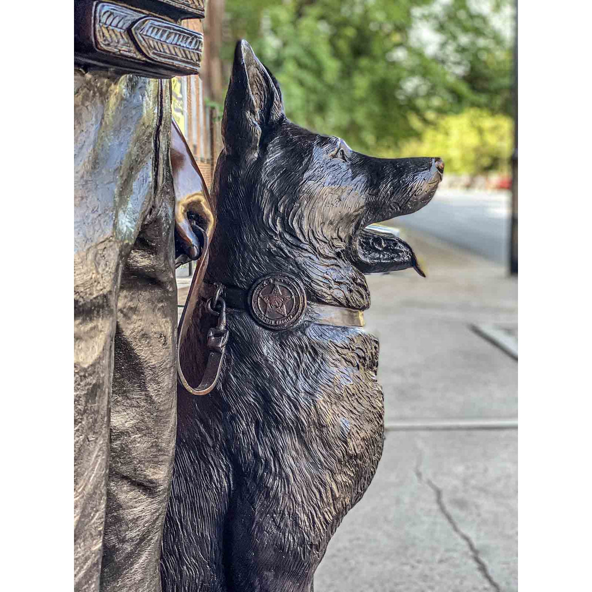 Bronze Statue of an Officer & K9 Police Dog | Randolph Rose Collection
