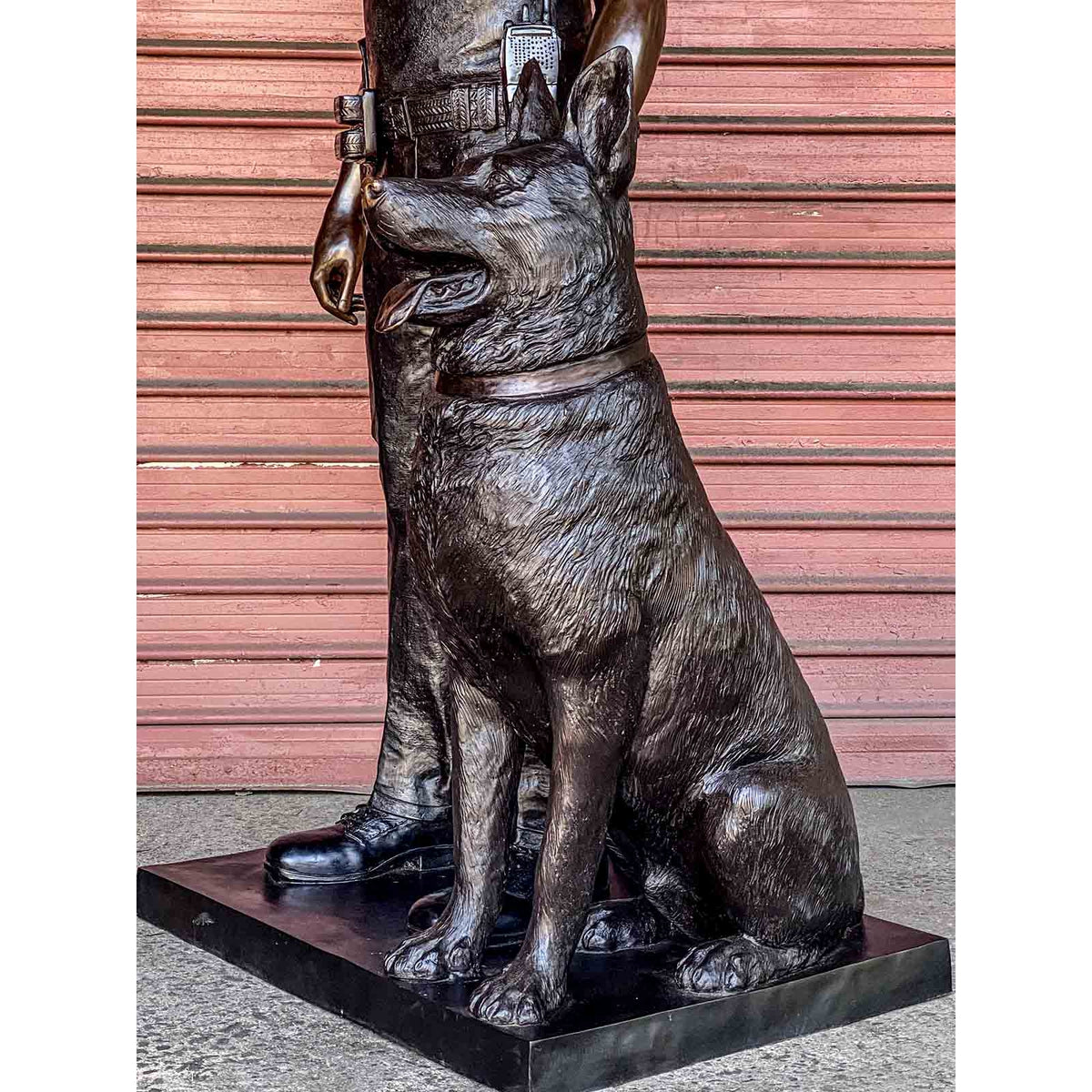 Bronze Statue of an Officer & K9 Police Dog | Randolph Rose Collection