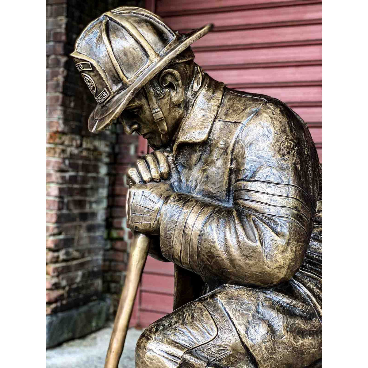 Custom Bronze Firefighter Memorial Statue | Randolph Rose Collection