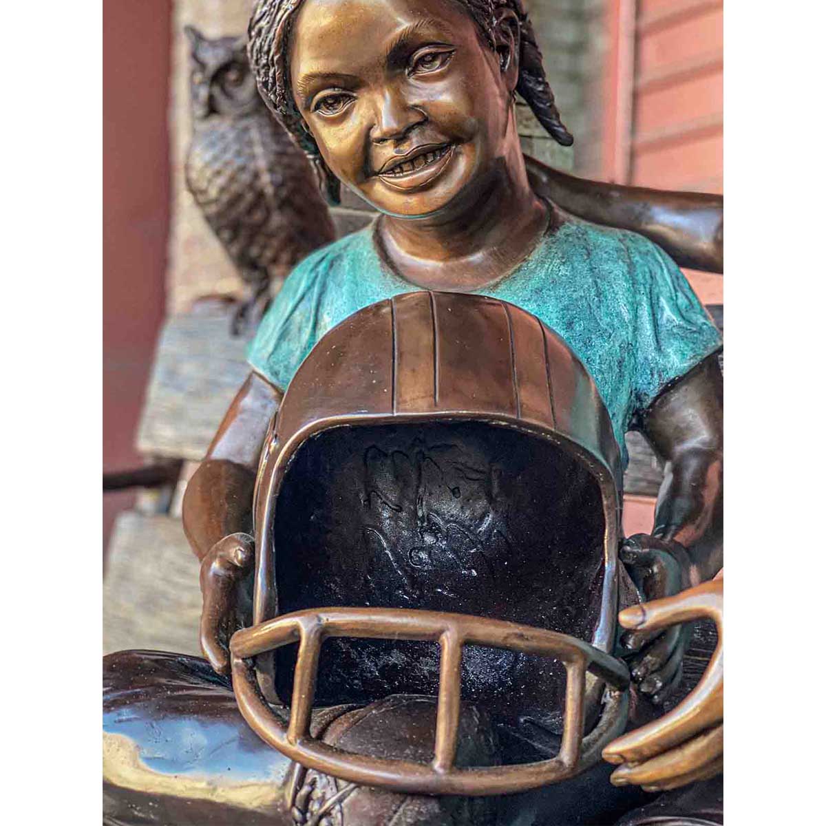 Bronze Packers Dedication Sports Statue Bench | Randolph Rose Collection