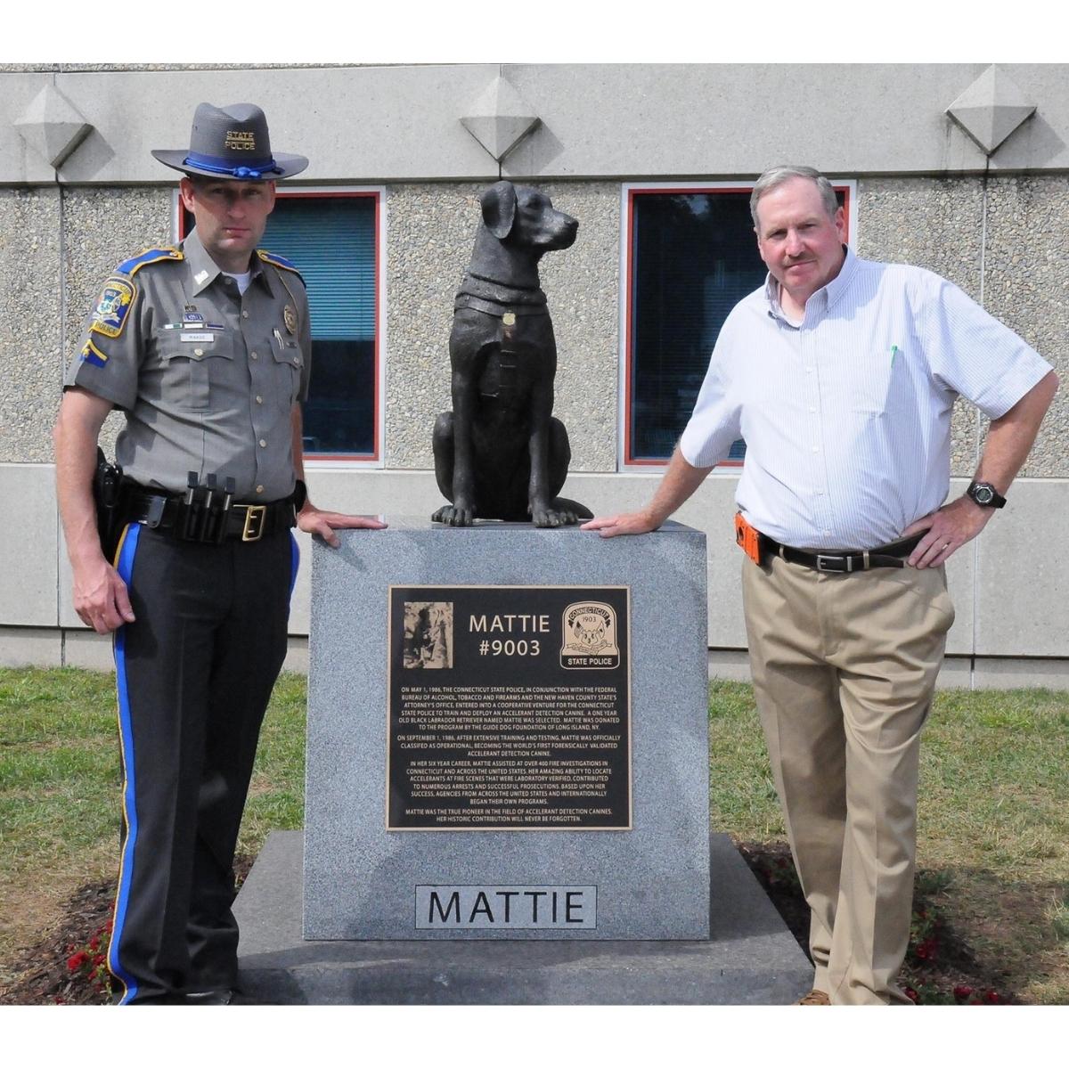Bronze K9 Police Dog Statue of a Labrador Retriever Sitting | Randolph ...