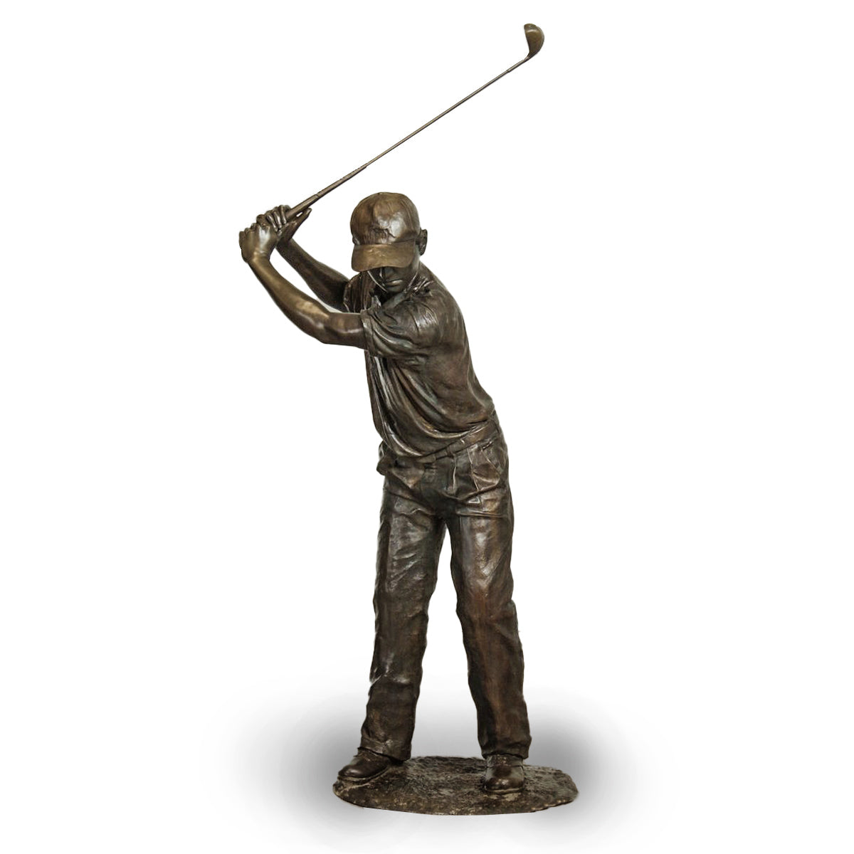 Bronze Golfing Statue of a Life-size Male Golfer | Randolph Rose Collection