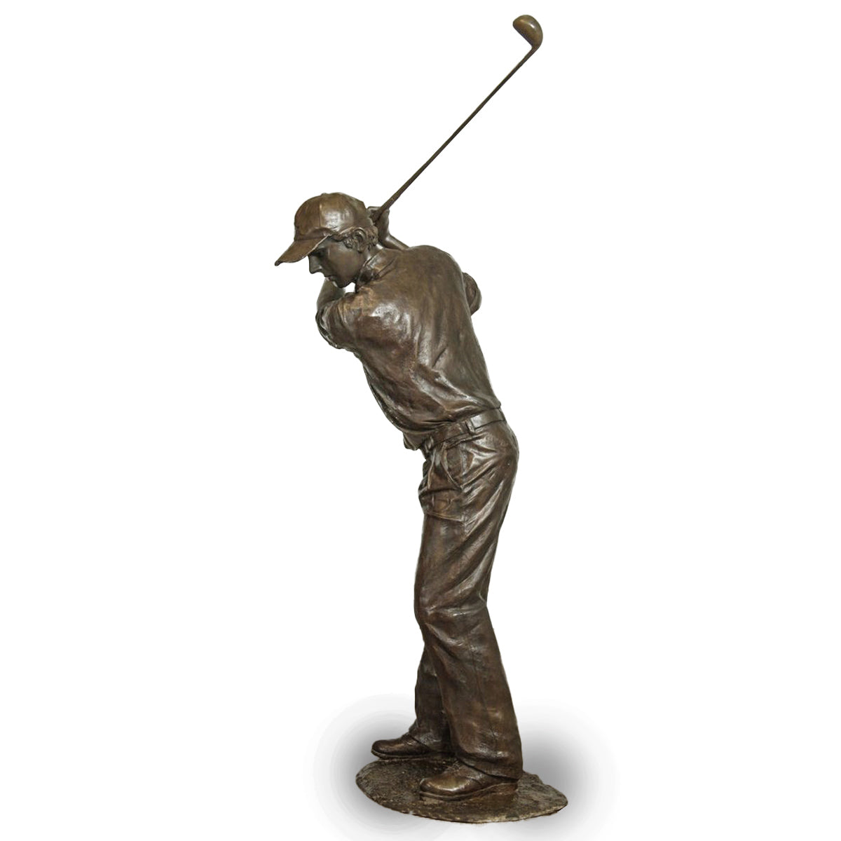 Bronze Golfing Statue of a Life-size Male Golfer | Randolph Rose Collection