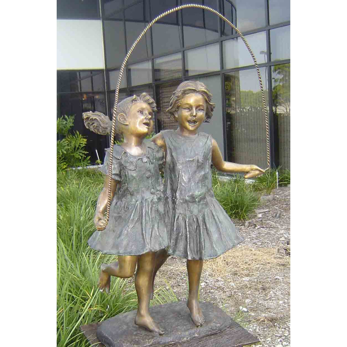 Jump Rope Girls Bronze Statues | Randolph Rose Collection