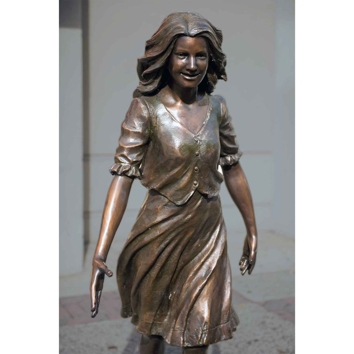 Life-size Bronze Family Statue of a Family Walking Together | Randolph ...