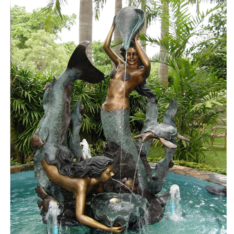Standing Mermaid Fountain Statue | Randolph Rose Collection