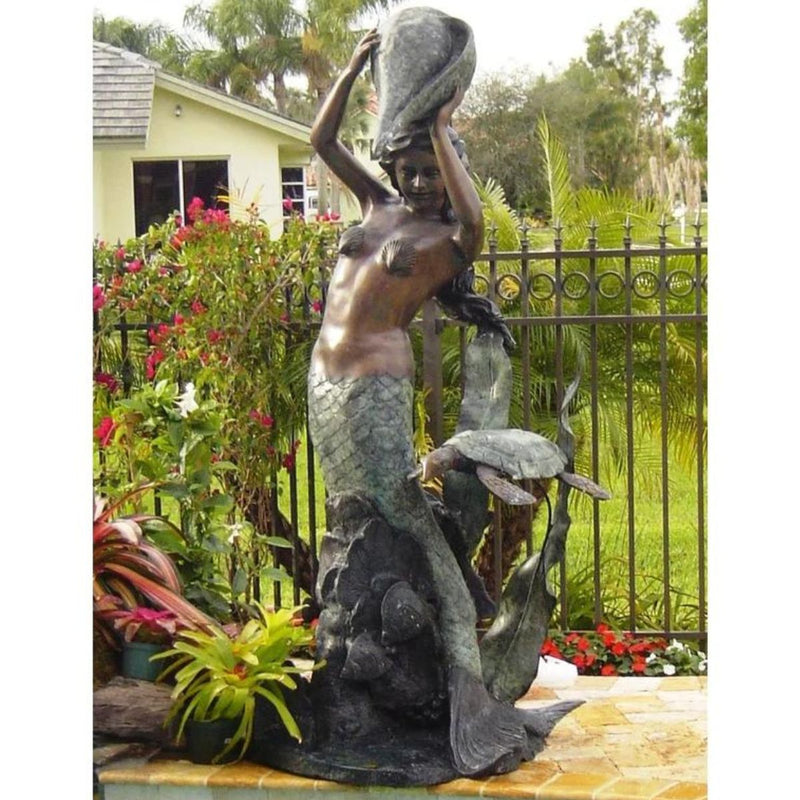 Standing Mermaid Fountain Statue | Randolph Rose Collection